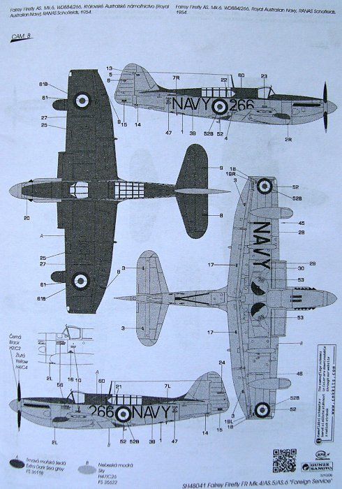 MODELIMEX Online Shop | 1/48 Fairey Firefly Mk.IV/V 'Foreign Service ...