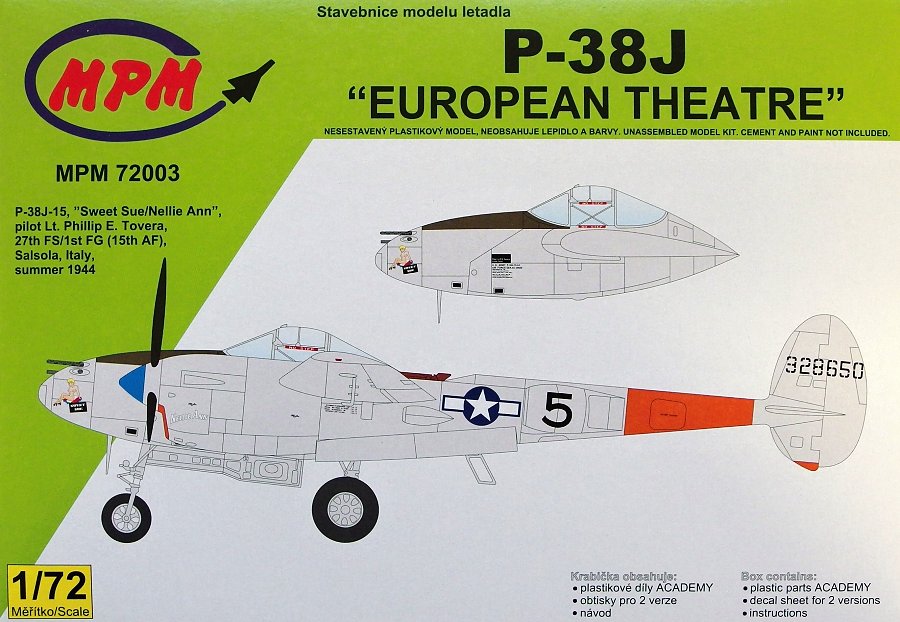 MODELIMEX Online Shop | 1/72 P-38J 'European Theatre' (2x camo, ex ACAD ...