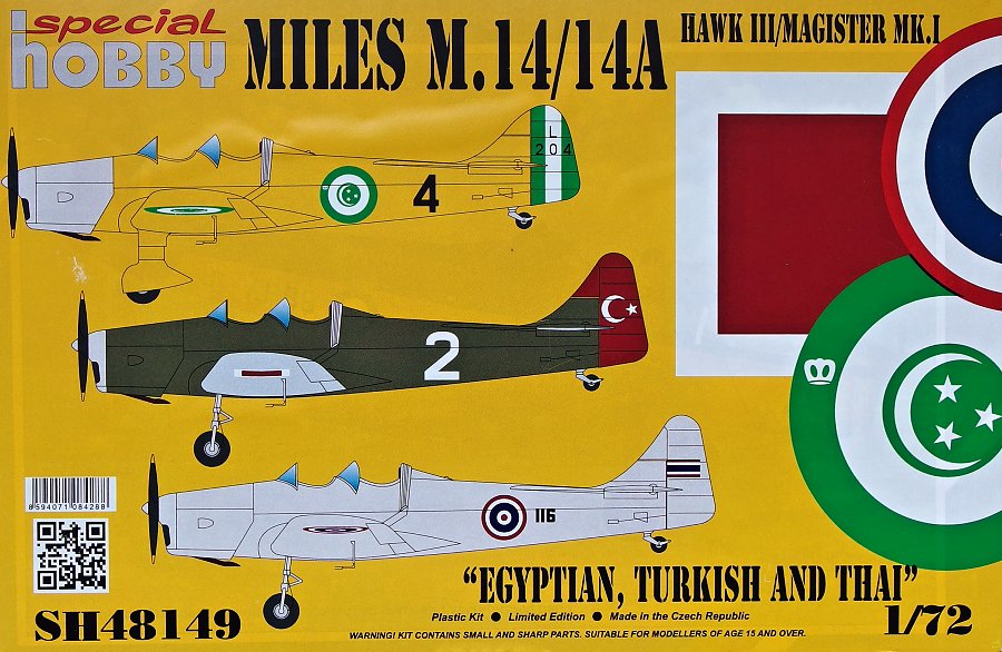 MODELIMEX Online Shop | 1/48 Miles M.14A Magister Mk.I (Egypt,Turkey ...