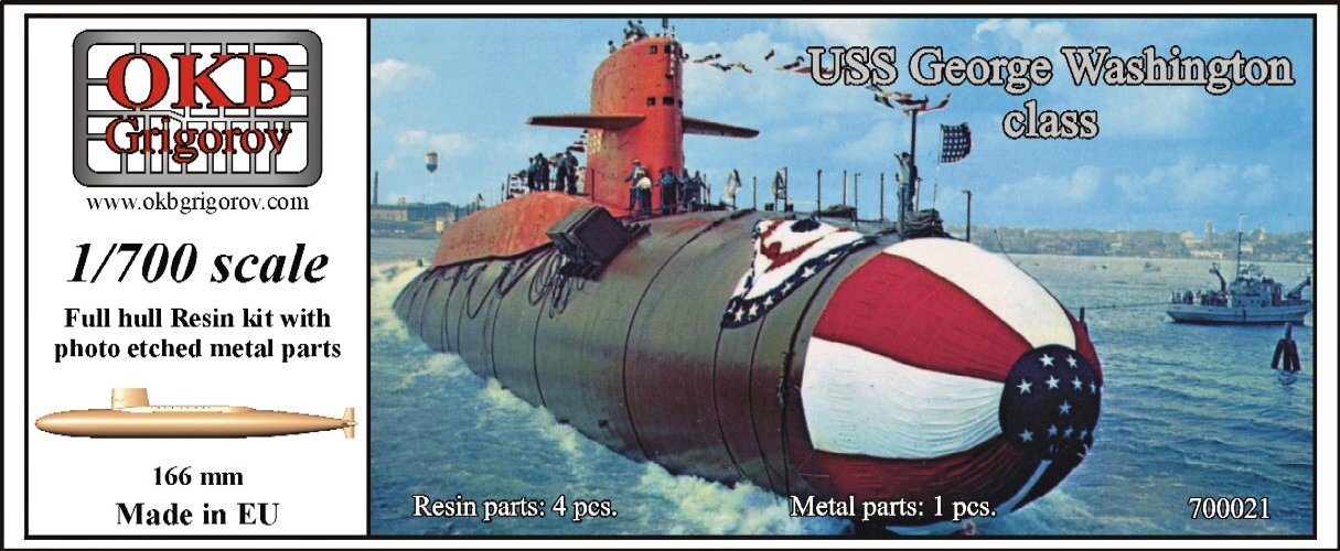 MODELIMEX Online Shop | 1/700 USS George Washington class submarine ...