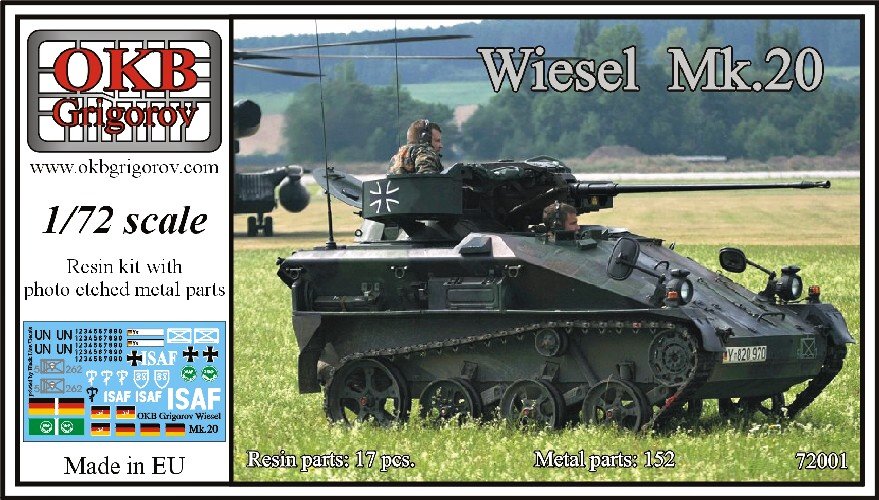 MODELIMEX Online Shop | 1/72 Wiesel Mk.20 German Armoured Weapons ...