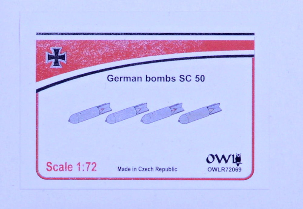 MODELIMEX Online Shop | 1/72 German bombs SC 50 (4 pcs.) | your ...