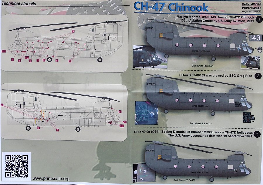MODELIMEX Online Shop | 1/48 CH-47 Chinook Part 2 (wet decals) | your ...