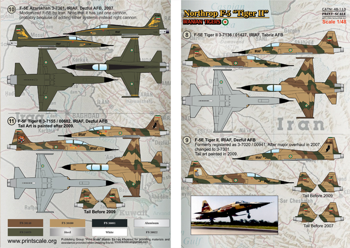 MODELIMEX Online Shop | 1/48 Northrop F-5 Tiger II Part 1 (wet decals ...