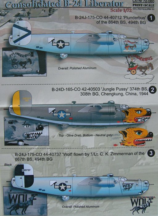 MODELIMEX Online Shop | 1/72 Consolidated B-24 Liberator (wet decals ...