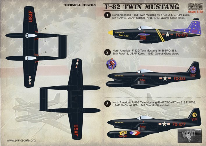MODELIMEX Online Shop | 1/72 F-82 Twin Mustang (wet decals) | your ...