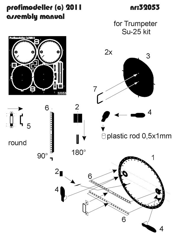 MODELIMEX Online Shop | 1/32 Su-25 intake covers - PE set (TRUMP ...