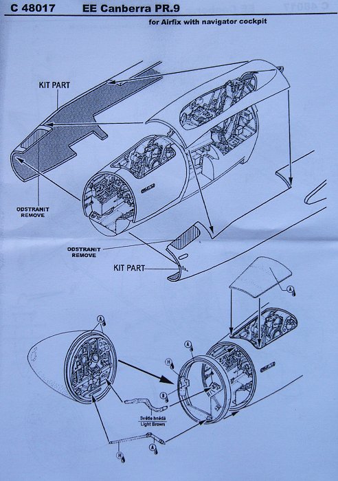 MODELIMEX Online Shop | 1/48 Canberra PR.9 Pilot&Navigator Cockpit ...