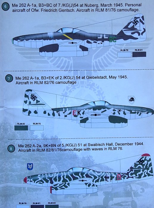 MODELIMEX Online Shop | 1/72 Messerschmitt Me.262 Schwalbe (wet decals ...