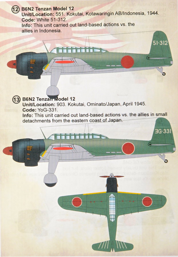MODELIMEX Online Shop | 1/72 Nakajima B6N Tenzan Jill (wet decals ...