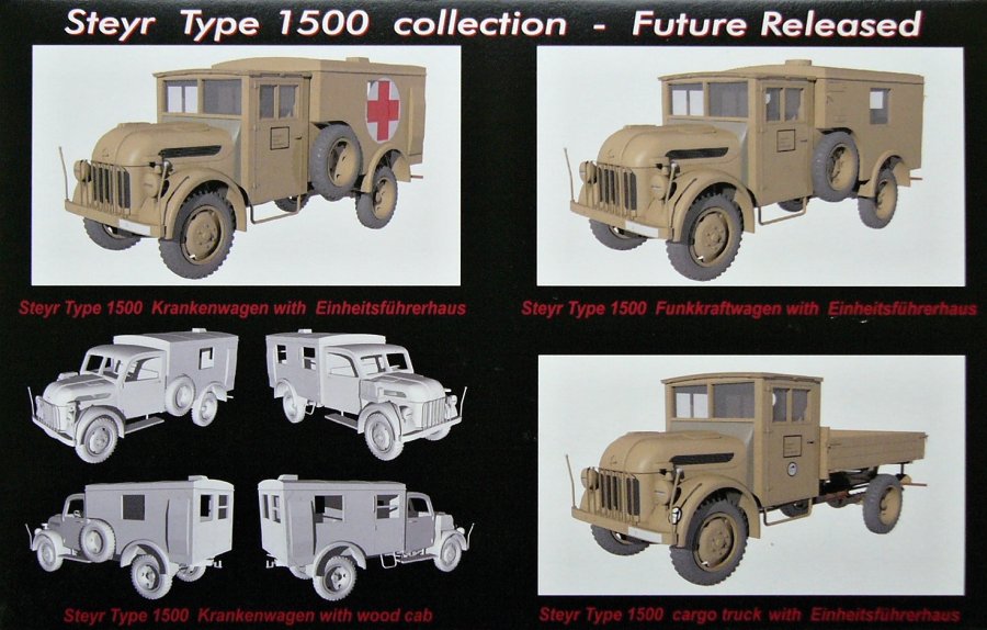 MODELIMEX Online Shop | 1/72 Steyr 1500 Cargo Truck with Wood cab ...