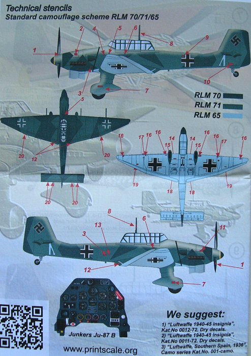 MODELIMEX Online Shop | 1/144 Junkers Ju-87 Stuka (wet decals) | your ...