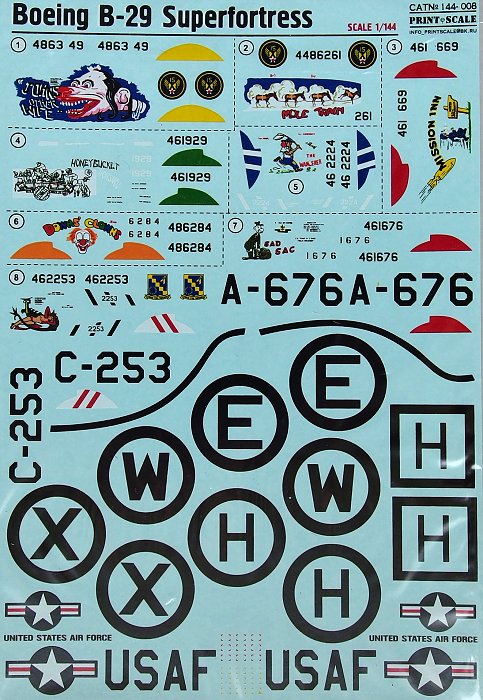 MODELIMEX Online Shop | 1/144 Boeing B-29 Superfortress (wet decals ...