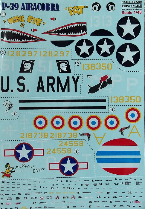 MODELIMEX Online Shop | 1/48 P-39 Airacobra (wet decals) | your ...