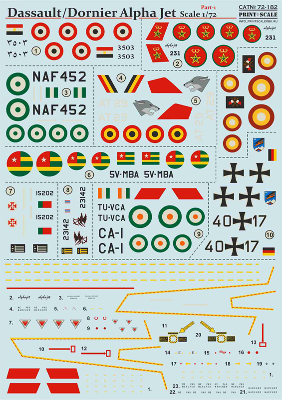 MODELIMEX Online Shop | 1/72 Dassault/Dornier Alpha Jet Pt.1 (wet ...
