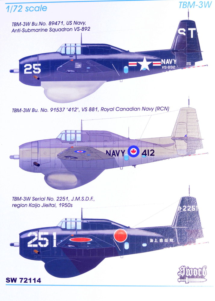 [Misc] TBM-3W+3S "Navy blue" custom assets : r/kancolle