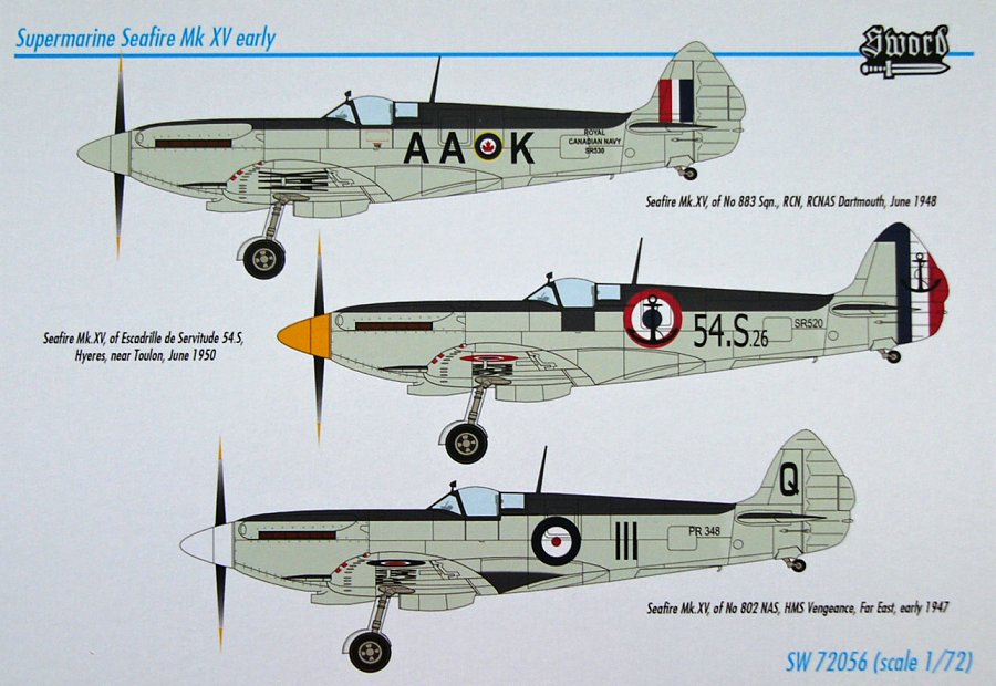 MODELIMEX Online Shop | 1/72 Supermarine Seafire Mk.XV early(RAF,RCAF ...