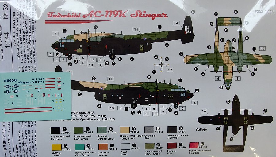 MODELIMEX Online Shop | 1/144 Fairchild AC-119K Stinger | your ...