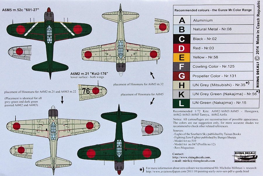MODELIMEX Online Shop | 1/72 Japanese Fighter A6M Zero Pt. III (10x ...