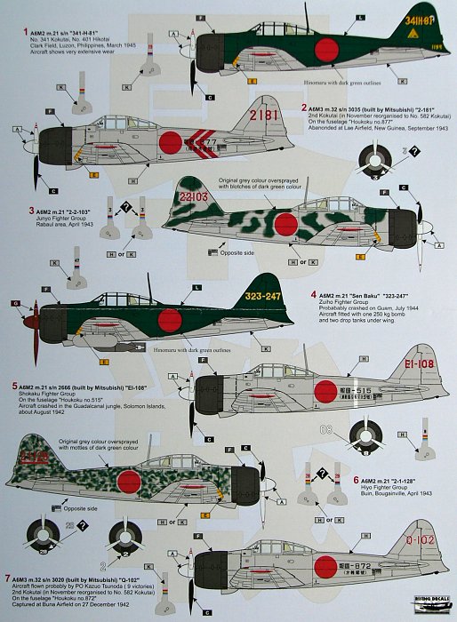 MODELIMEX Online Shop | 1/48 A6M Zero (7x camo schemes) | your ...