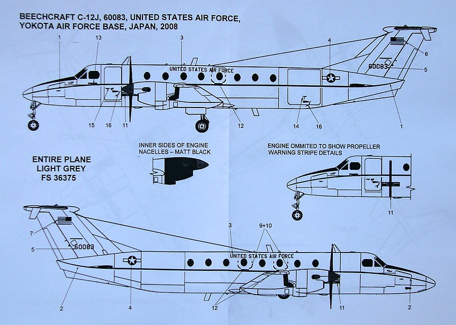 MODELIMEX Online Shop | 1/72 Beechcraft C-12J (USAF Low Visibility ...