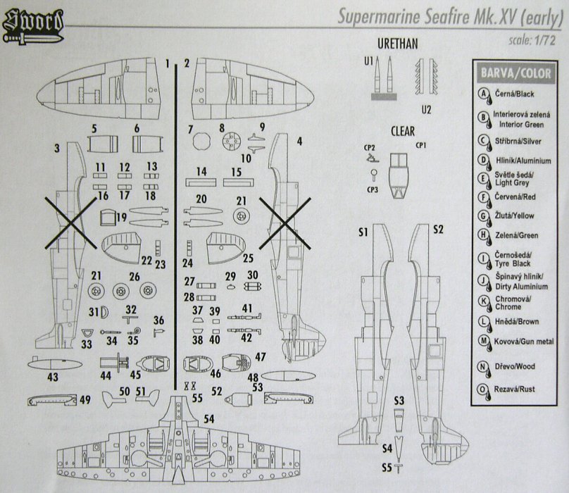 MODELIMEX Online Shop | 1/72 Supermarine Seafire Mk.XV early(RAF,RCAF ...