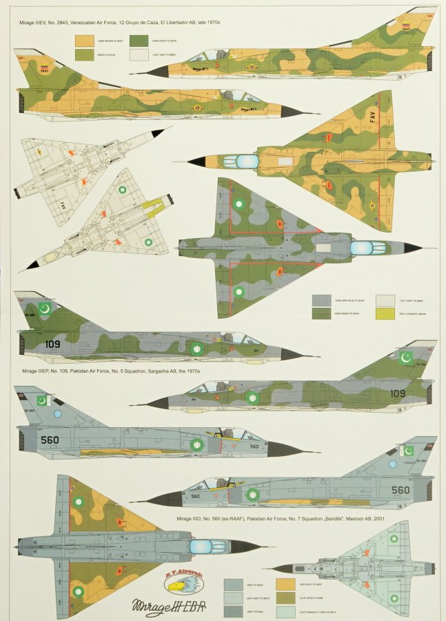 MODELIMEX Online Shop | 1/72 Mirage III E 'Exotic '(5x camo versions ...
