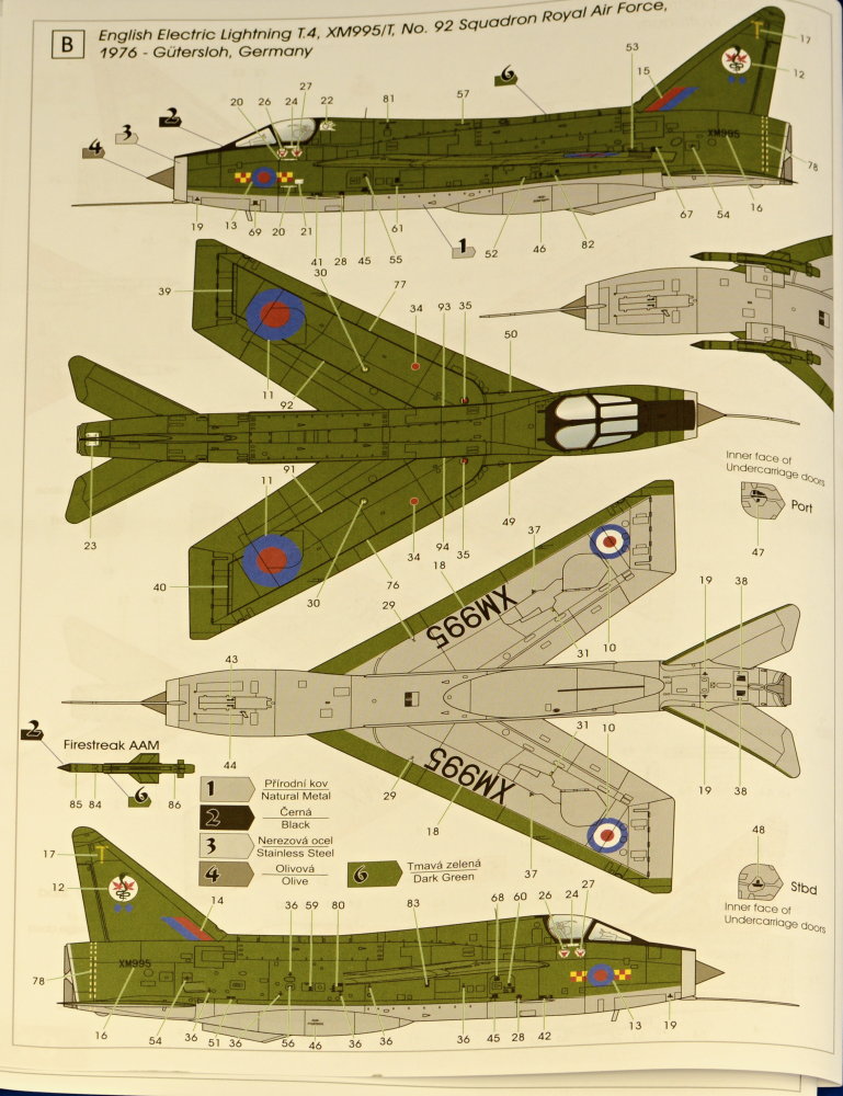 MODELIMEX Online Shop | 1/48 Lightning T.Mk.4 (2x RAF decal options ...