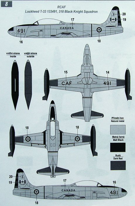 MODELIMEX Online Shop | 1/72 Lockheed T-33 Shooting Star (USAF,RCAF ...