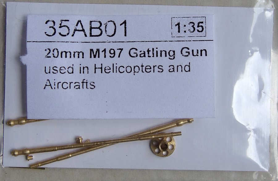 MODELIMEX Online Shop | 1/35 20mm M197 Gatling Gun for helicopters ...