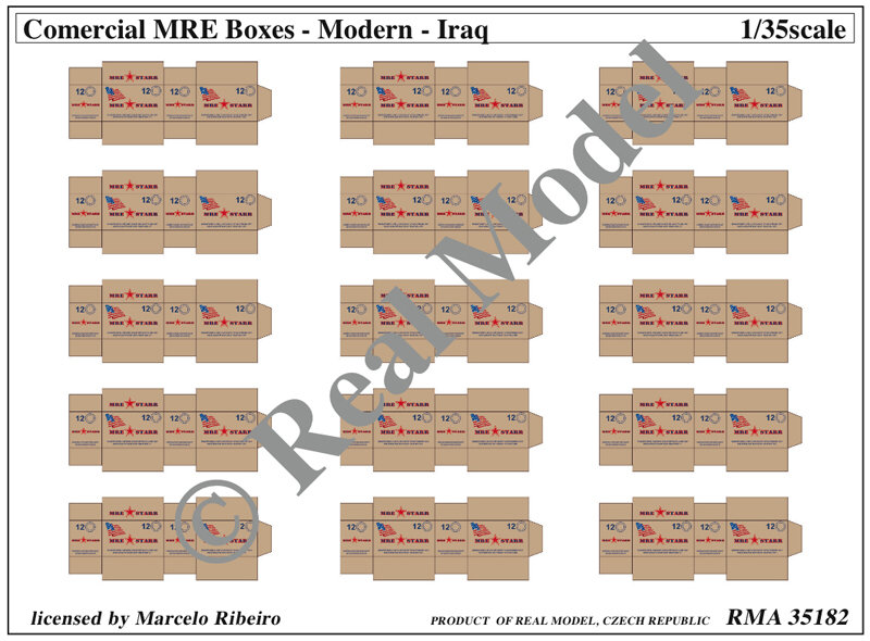 MODELIMEX Online Shop | Acc. Commercial MRE Boxes - Modern (Iraq ...