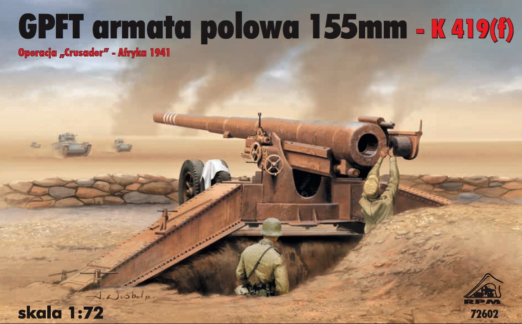 MODELIMEX Online Shop | 1/72 GPFT field gun 155mm-K419(f) (Africa 1941 ...
