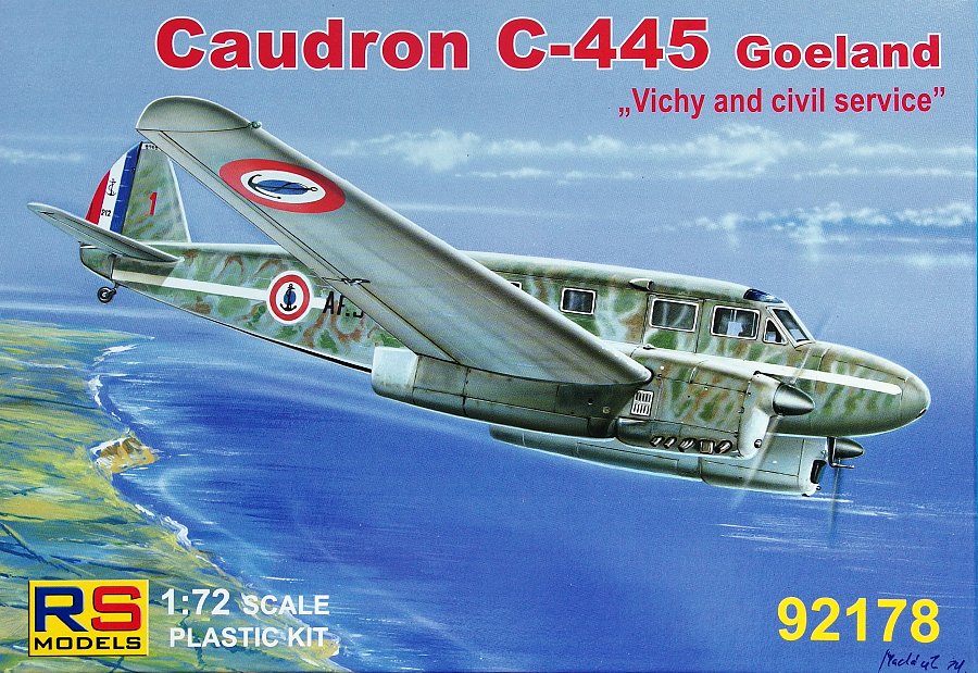MODELIMEX Online Shop | 1/72 Caudron C-445 (Vichy and civil service ...