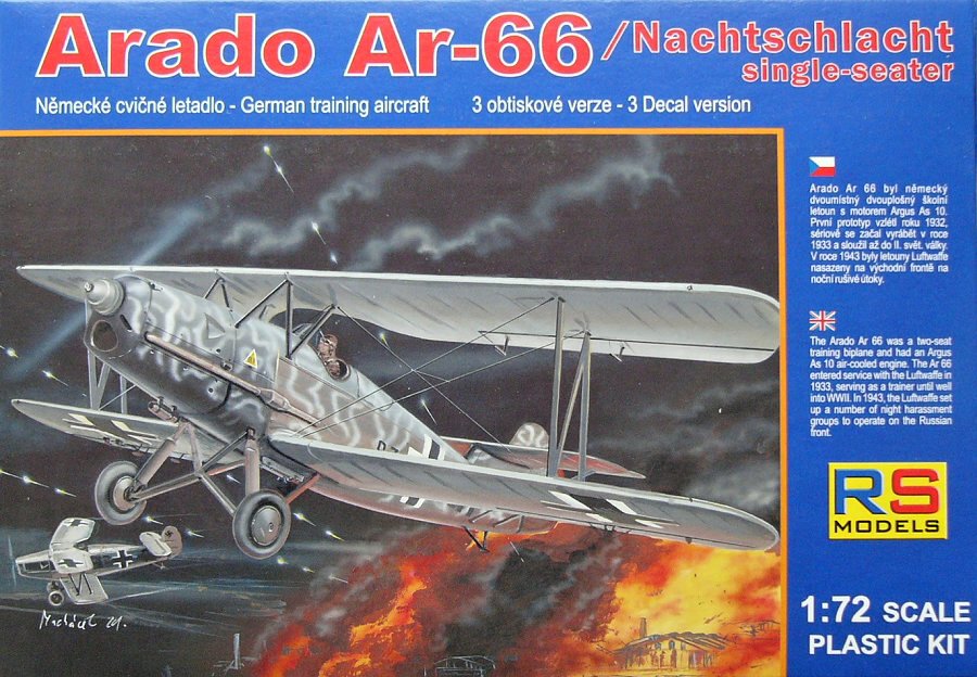 MODELIMEX Online Shop | 1/72 Arado Ar-66 Nachtschlacht (single-seater ...