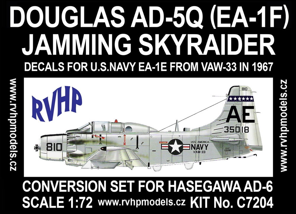 MODELIMEX Online Shop | 1/72 AD-5Q Skyraider USN Convers.set (HAS ...