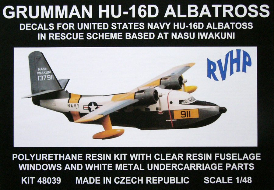 MODELIMEX Online Shop | 1/48 Grumman HU-16D Albatross (decals US NAVY ...