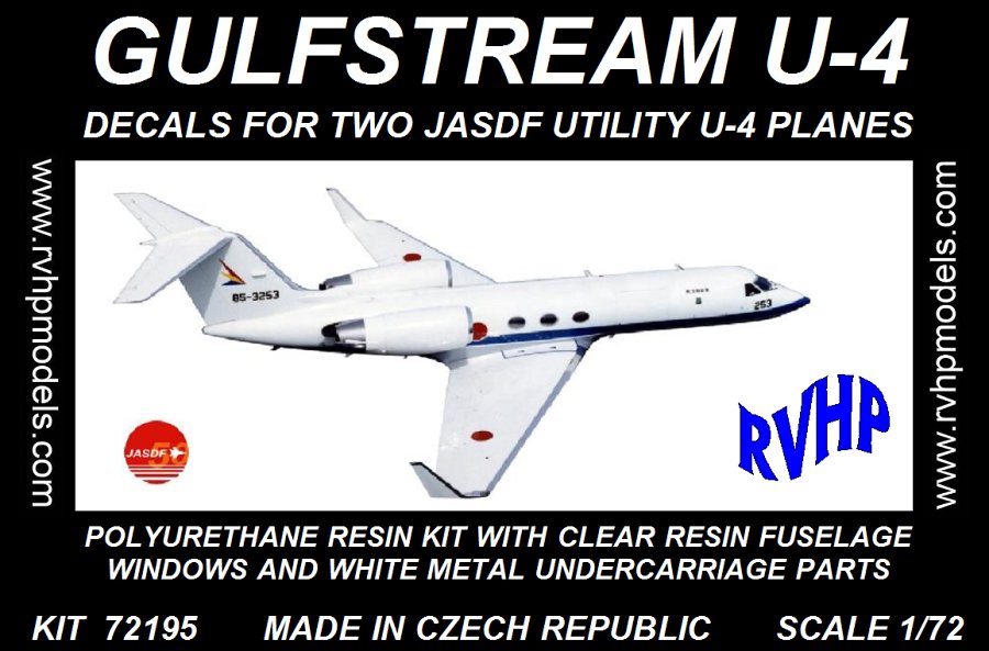 MODELIMEX Online Shop | 1/72 Gulfstream U- 4 /G.IV-MPA/ (decals: JASDF ...