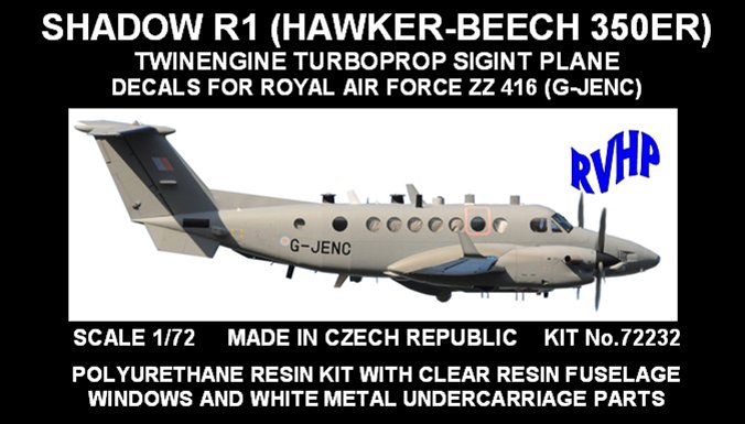 MODELIMEX Online Shop | 1/72 Shadow R1 / Hawker-Beech 350ER (RAF ZZ416 ...
