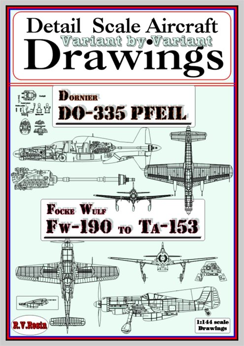 MODELIMEX Online Shop | Drawings for Do-335 Pfeil/Fw-190 to Ta-153 (1/ ...