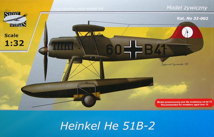 MODELIMEX Online Shop | 1/32 Heinkel He-51B-2 Float (full resin kit ...