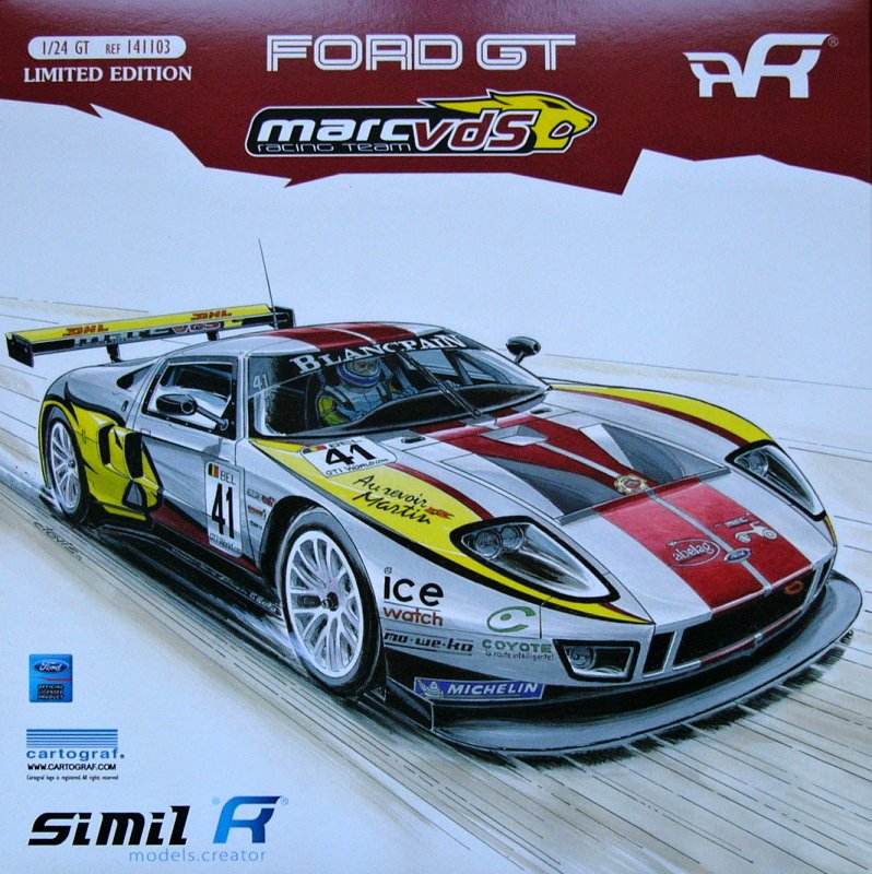 MODELIMEX Online Shop | 1/24 Ford GT Marc VDS Racing 2011 (plastic kit ...