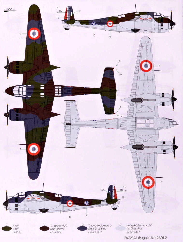 MODELIMEX Online Shop | 1/72 Breguet Br.693AB.2 'French Ground-Attack ...