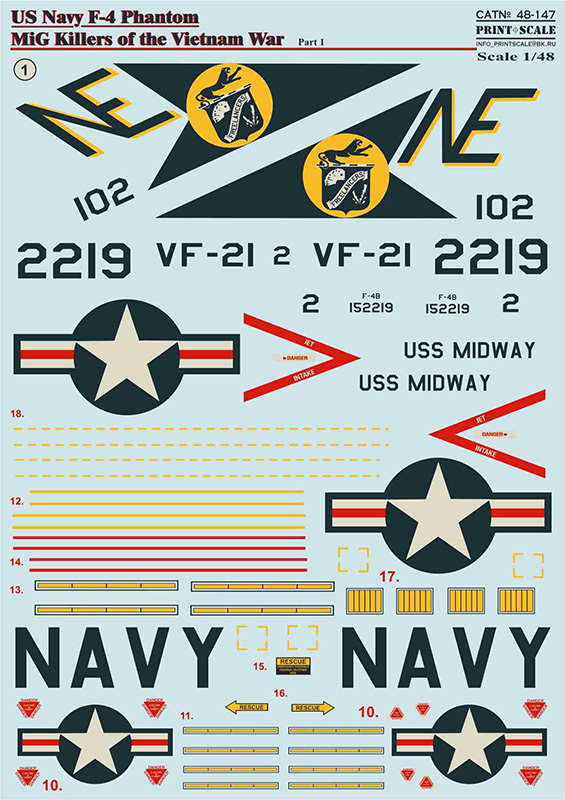 Us Navy Phantoms Decals