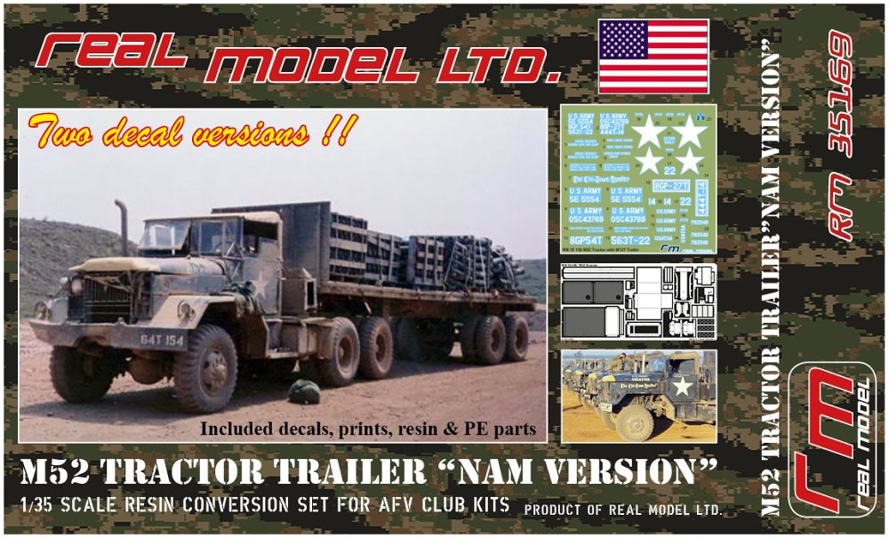 MODELIMEX Online Shop | 1/35 M52 Tractor Trailer Conv.set w/PE (AFV ...