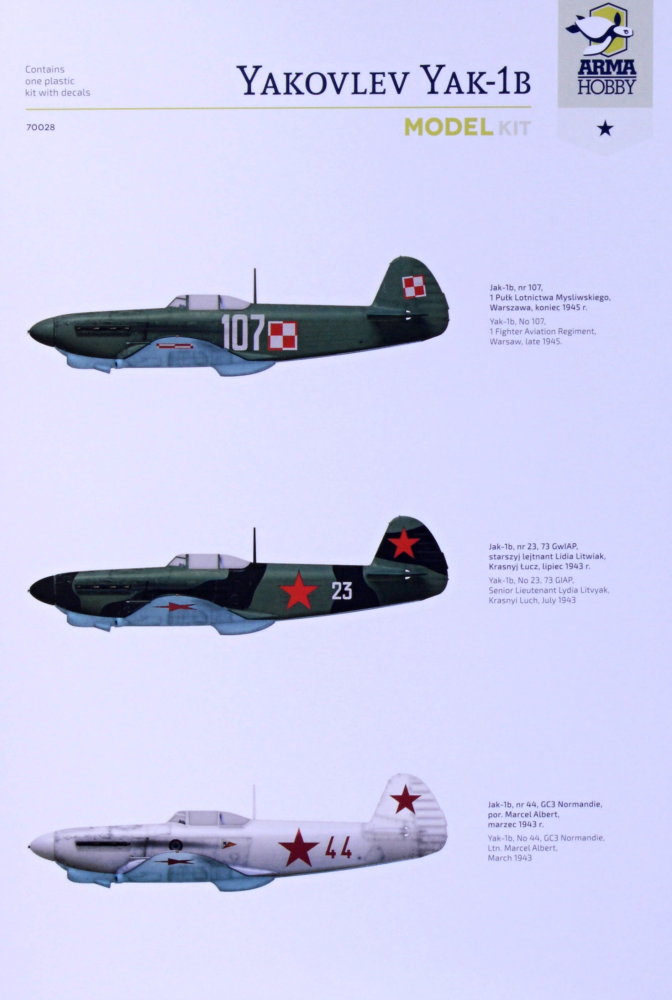MODELIMEX Online Shop | 1/72 Yakovlev Yak-1b Model Set (3x camo) | your ...
