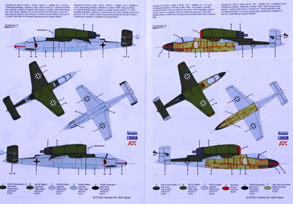 MODELIMEX Online Shop | 1/72 Heinkel He 162 Spatz German WWII Jet ...