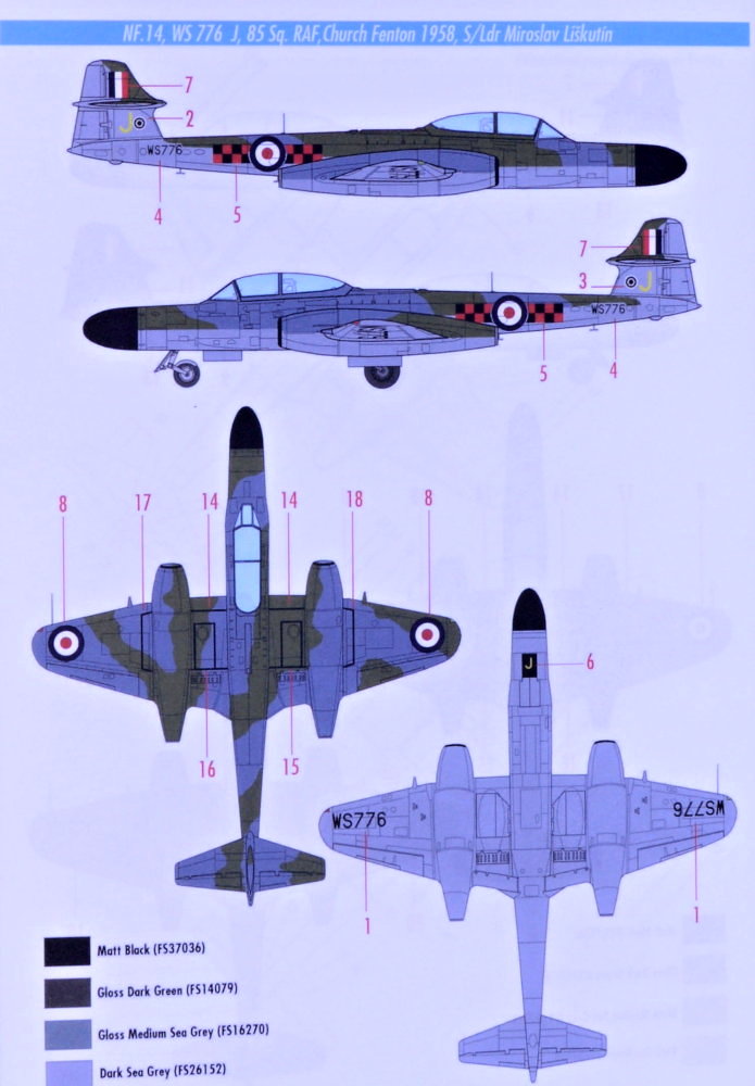 MODELIMEX Online Shop | 1/48 Meteor NF.14 (2x RAF camo) | your ...