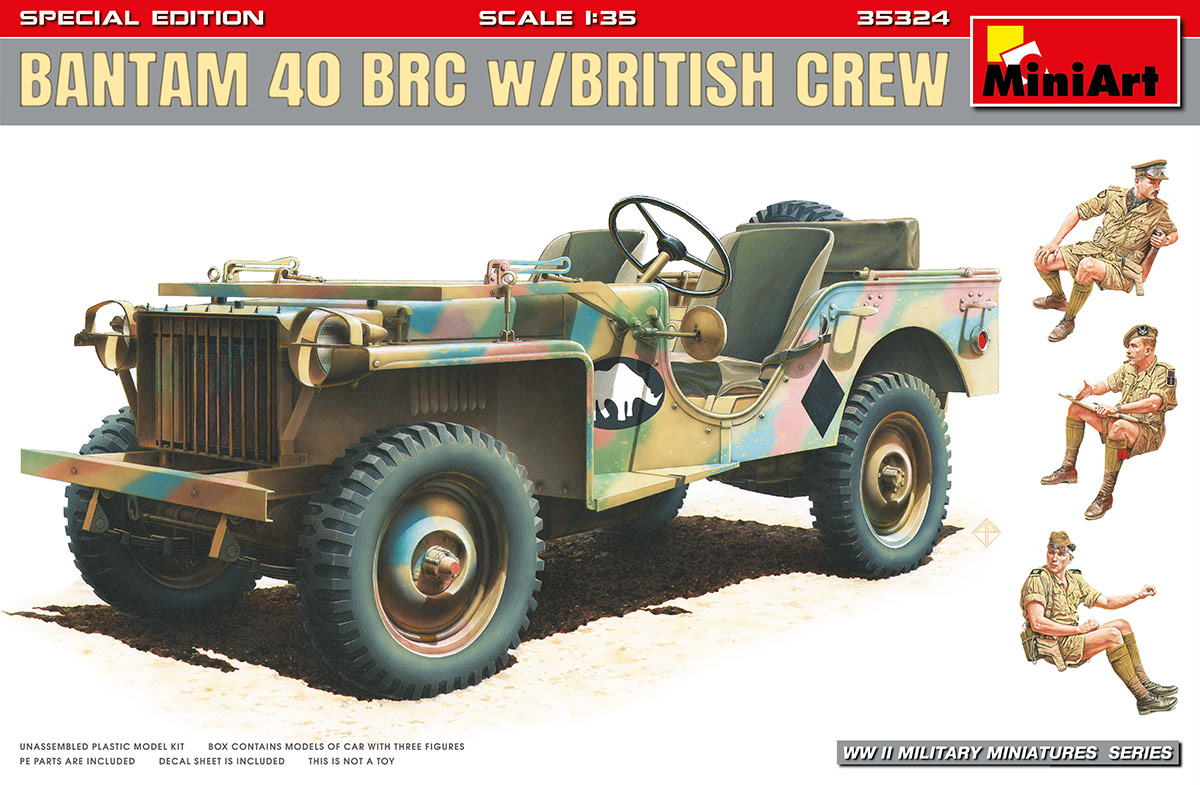 MODELIMEX Online Shop | 1/35 Bantam 40 BRC w/British Crew Special ...