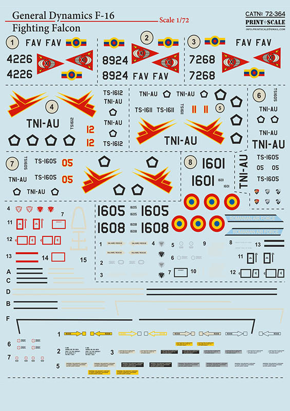 MODELIMEX Online Shop | 1/72 F-16 Fighting Falcon (wet decals) | your ...