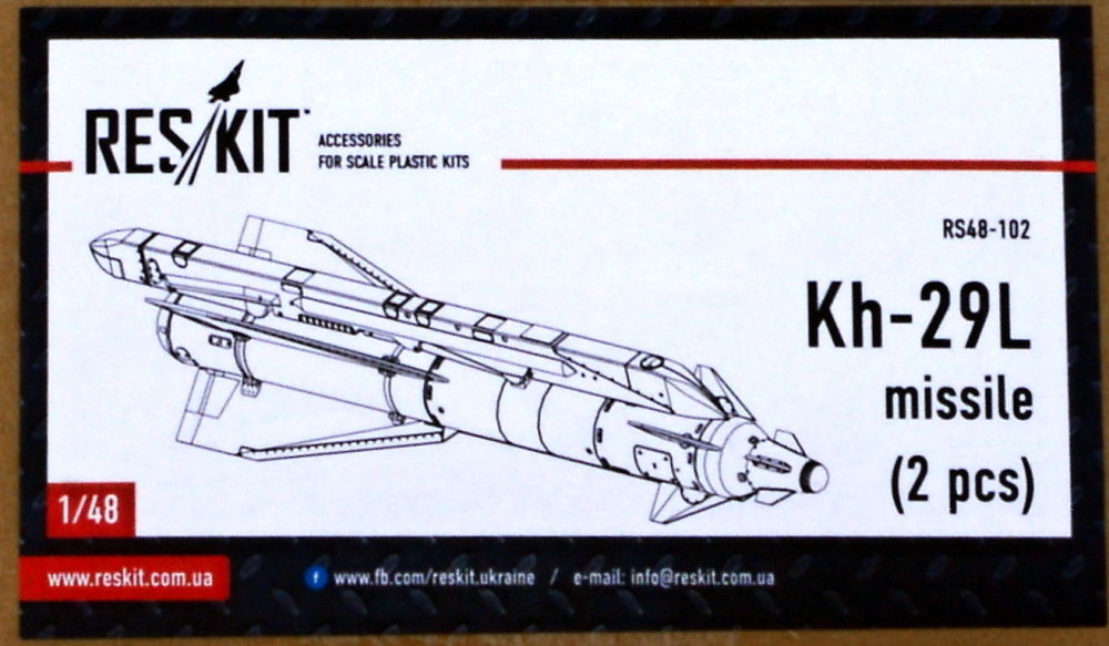 MODELIMEX Online Shop | 1/48 Kh-29L (AS-14A 'Kedge') missile (2 pcs ...